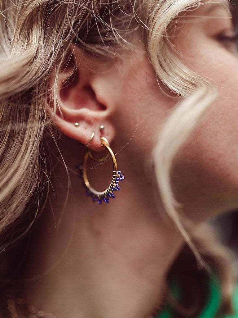 Ear Candy Cobalt Beads – PINNED BY K