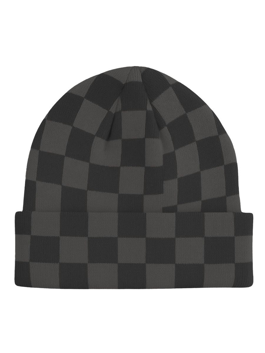 Beanie Square Pattern Grey – PINNED BY K